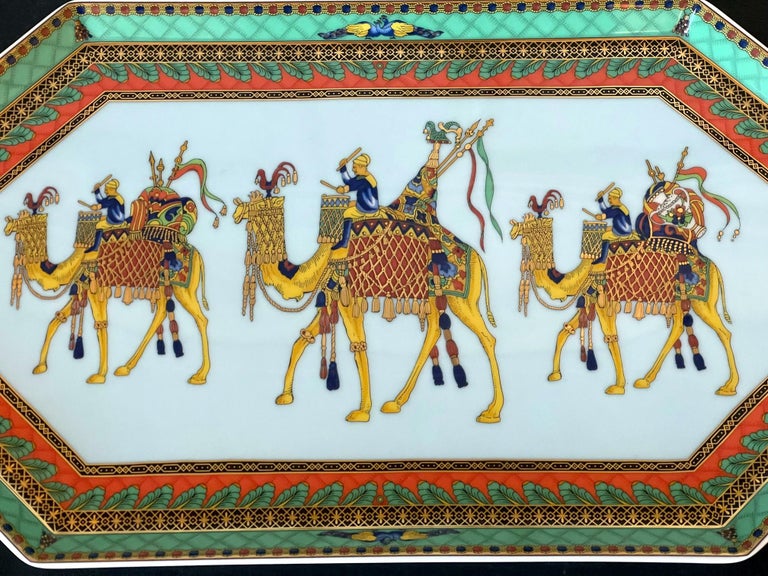 Large Versace for Rosenthal MarCo Polo Ceramic Platter at 1stDibs