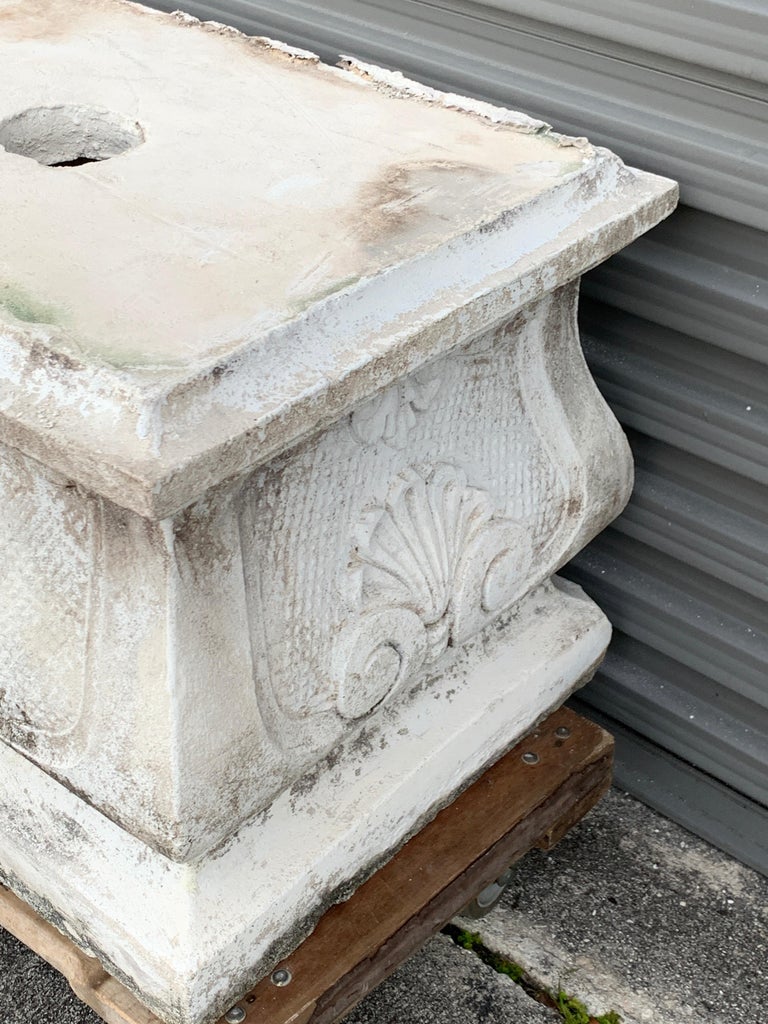 Large Versailles Style Cast Stone Statue of 'Harvest' on a Pedestal ...