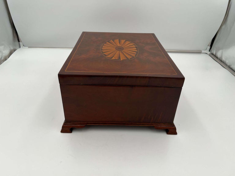 Large Victorian Box, Mahogany on Oak, England, circa 1840 For Sale at ...