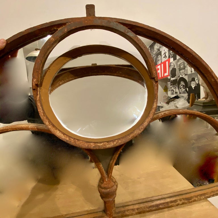 Large Victorian Cast Iron Arched Window Mirror from The Old Brighton ...