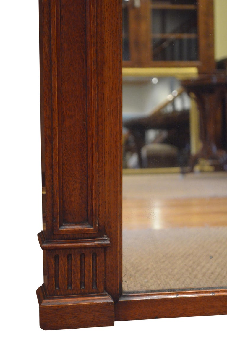 Large Victorian Oak Wall Mirror For Sale at 1stDibs | large oak wall ...