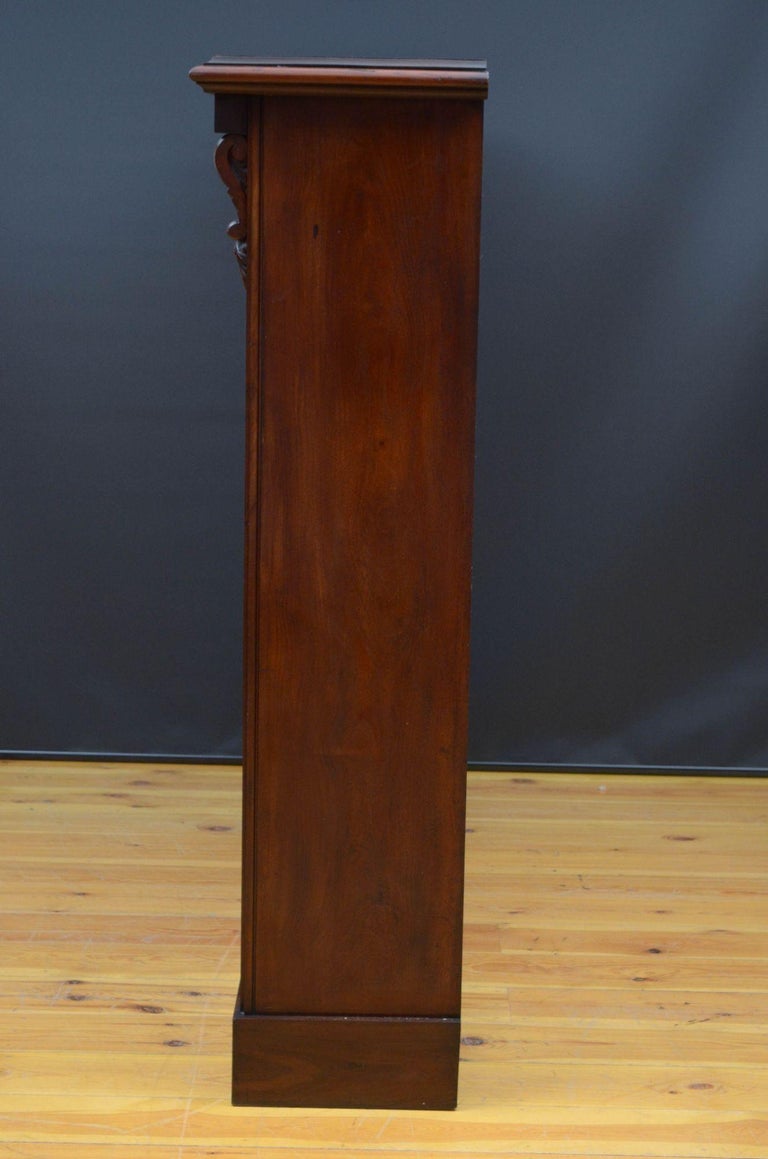 Large Victorian Open Bookcase in Mahogany For Sale at 1stDibs