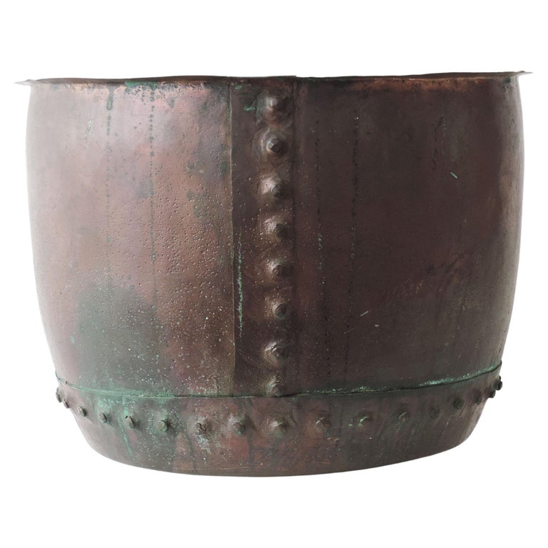 Large Victorian Riveted Copper Boiler, England 1880s For Sale at 1stDibs