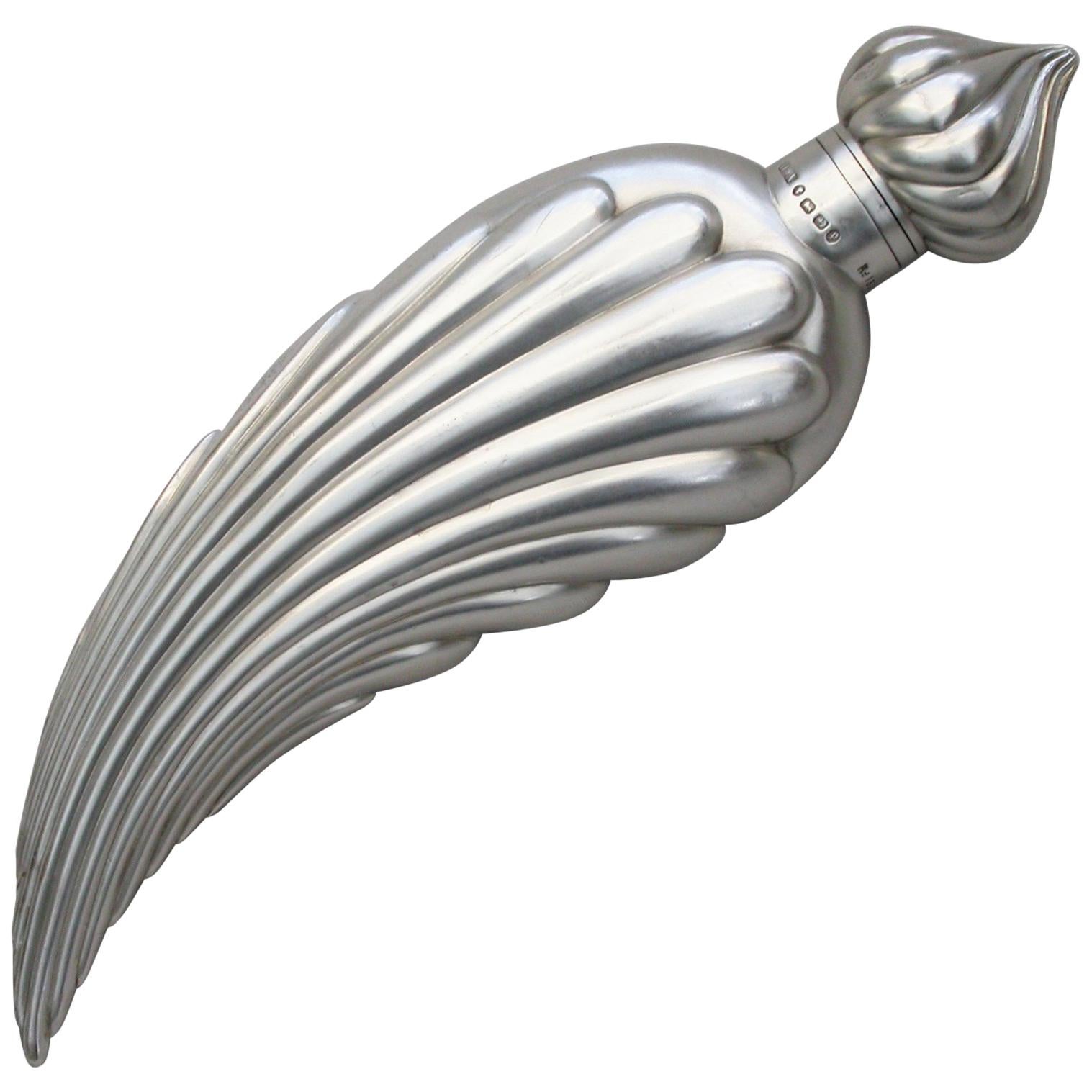 Large Victorian Silver Fluted Cornucopia Shaped Scent Flask Horton and ...