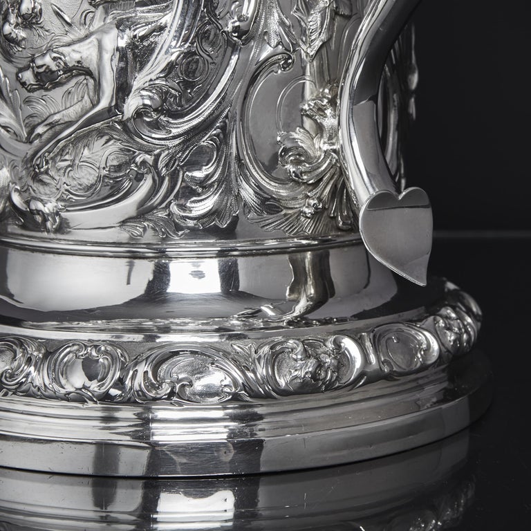 Large Victorian Silver Presentation Jug For Sale at 1stDibs