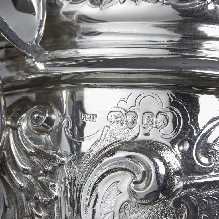 Large Victorian Silver Presentation Jug For Sale at 1stDibs