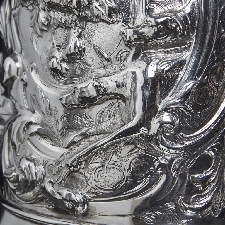 Large Victorian Silver Presentation Jug For Sale at 1stDibs