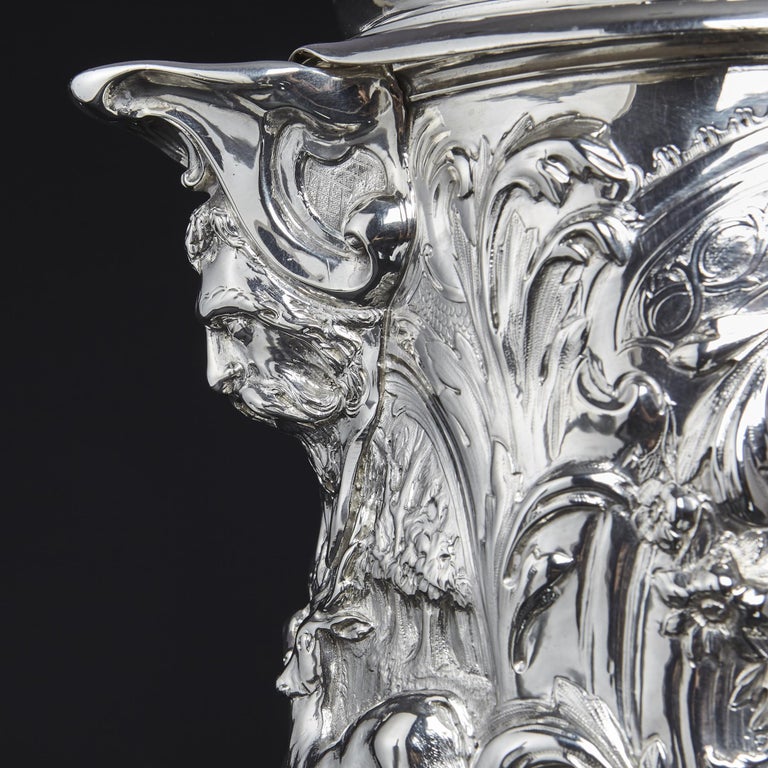 Large Victorian Silver Presentation Jug For Sale at 1stDibs
