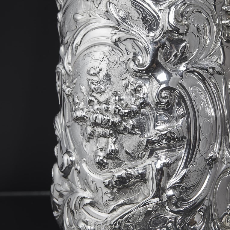 Large Victorian Silver Presentation Jug For Sale at 1stDibs