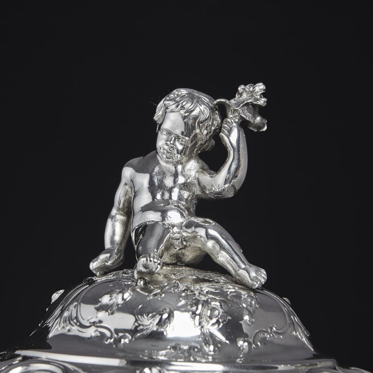 Large Victorian Silver Presentation Jug For Sale at 1stDibs