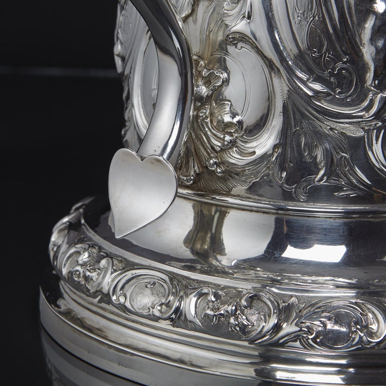 Large Victorian Silver Presentation Jug For Sale at 1stDibs
