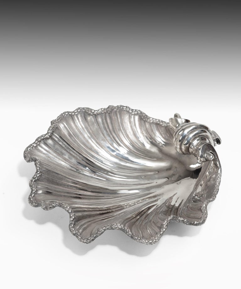 Large Victorian Silver Shell Dish at 1stDibs
