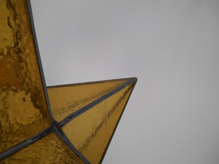 Large Vintage 1950s Moravian Star Pendant For Sale at 1stDibs