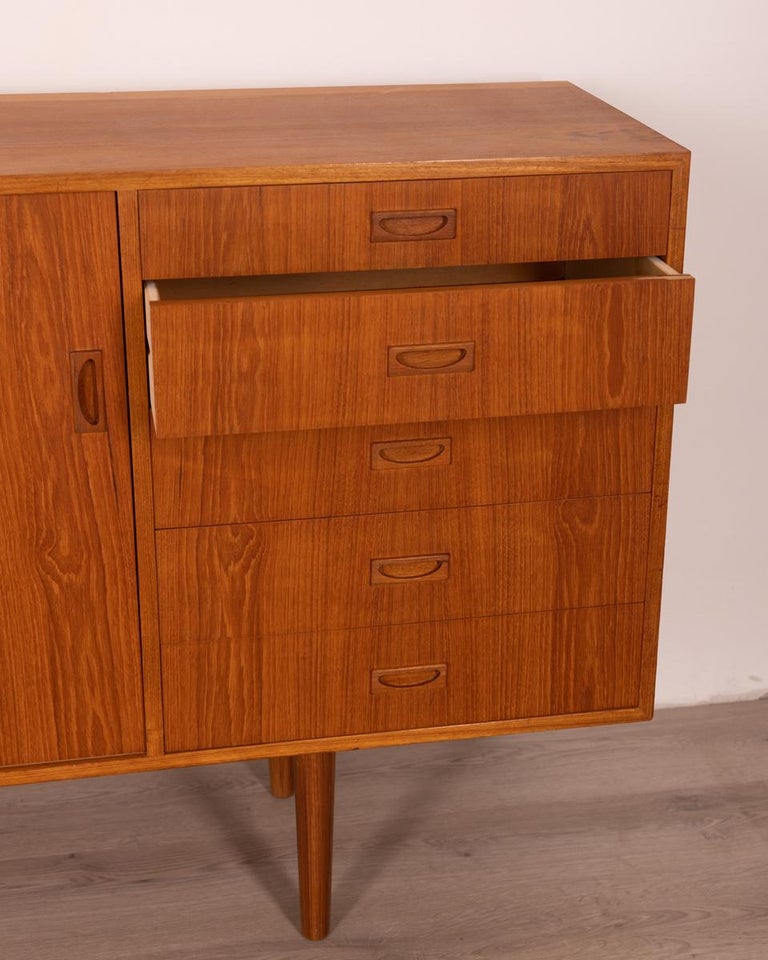 Large Vintage 60's Sideboard in Teak Wook Danish Design at 1stDibs