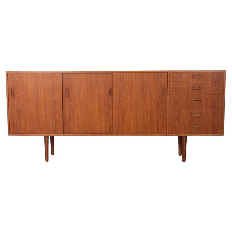 Large Vintage 60's Sideboard in Teak Wook Danish Design at 1stDibs