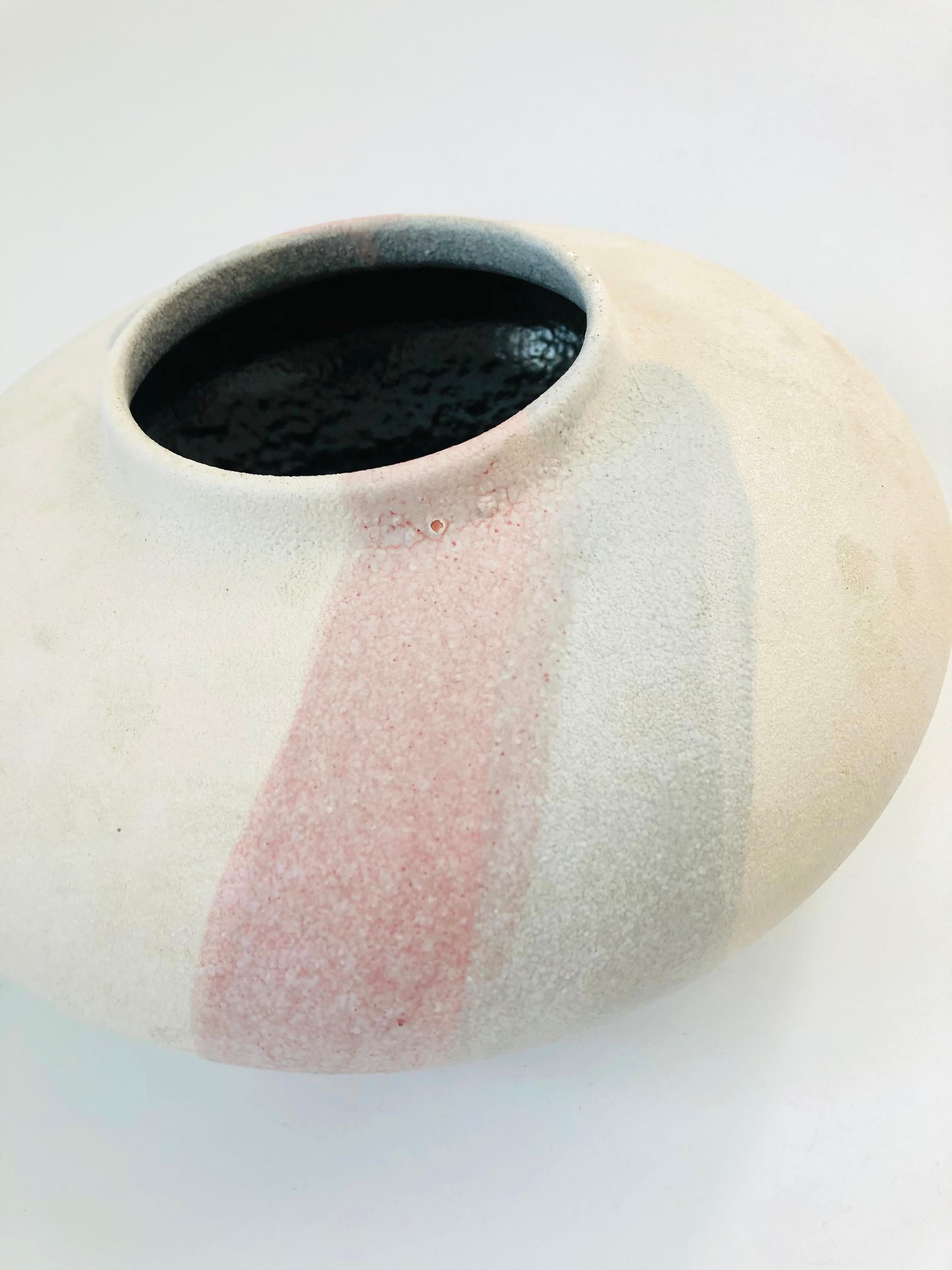 Large Vintage 80s Postmodern Pottery Vase at 1stDibs | 1980s pottery ...