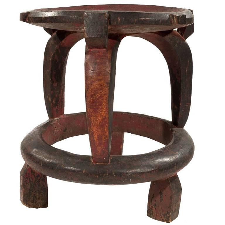 Tribal Stool-Chair West Africa For Sale at 1stDibs