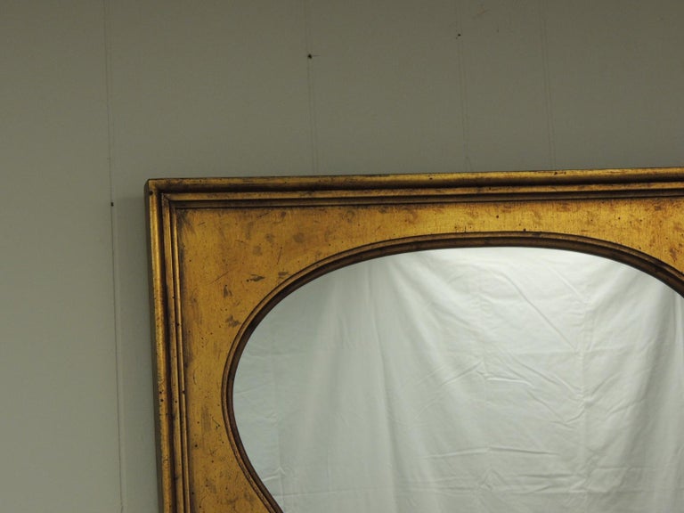 Large Vintage Arabesque Style Gold Leaf Wall Mirror at 1stDibs