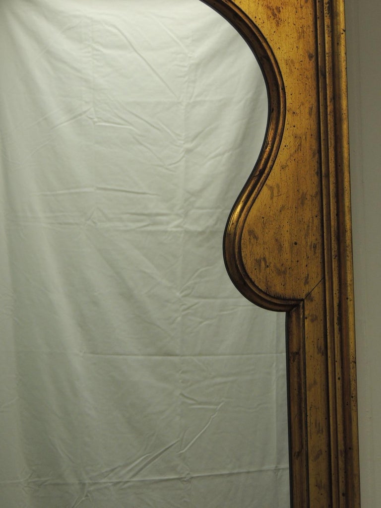 Large Vintage Arabesque Style Gold Leaf Wall Mirror at 1stDibs