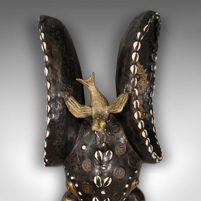 Large Vintage Bamileke Elephant Mask, Cameroon, Decorative, Tribal ...