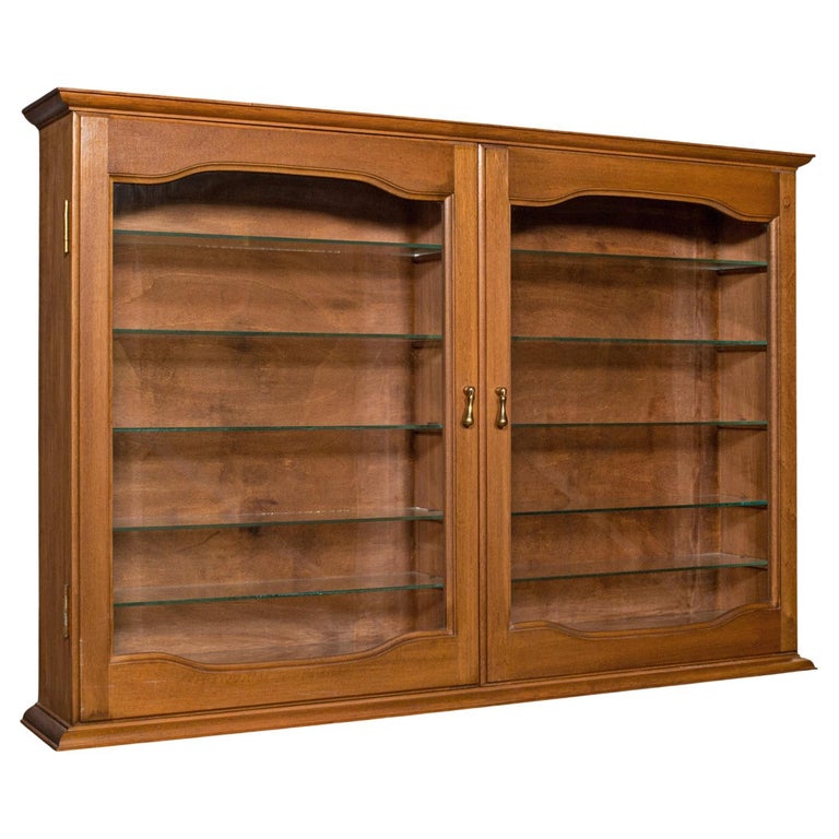 Large Vintage Bespoke Display Cabinet, Retail, Collector, Showcase, 12 ...