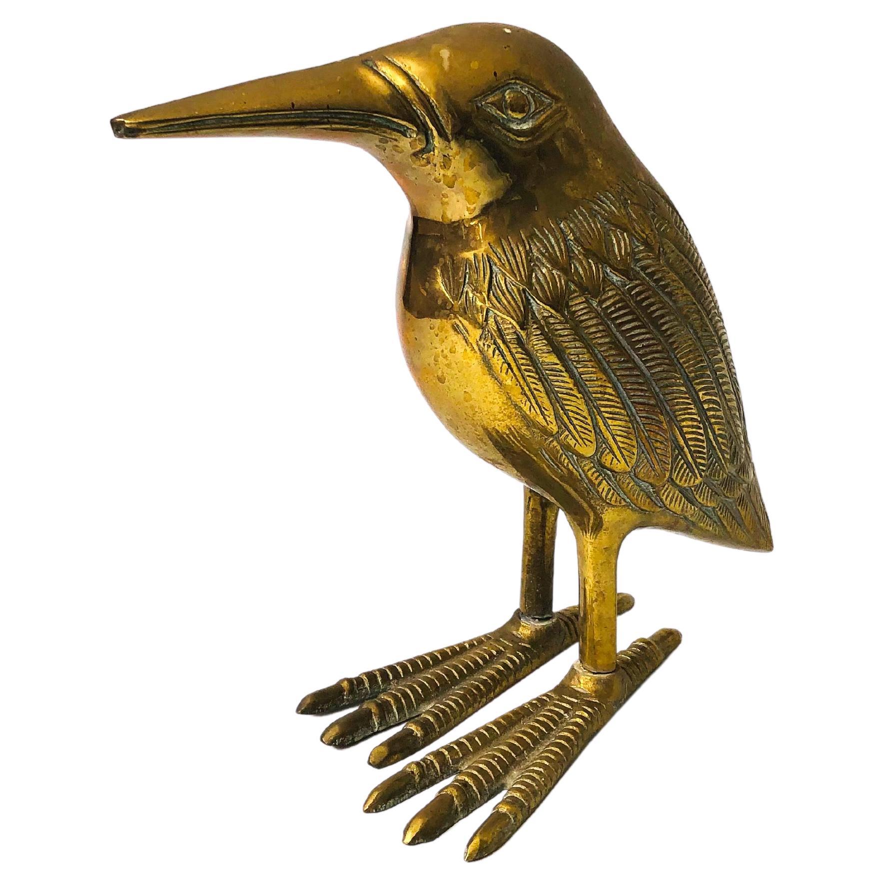 Large Vintage Brass Bird at 1stDibs