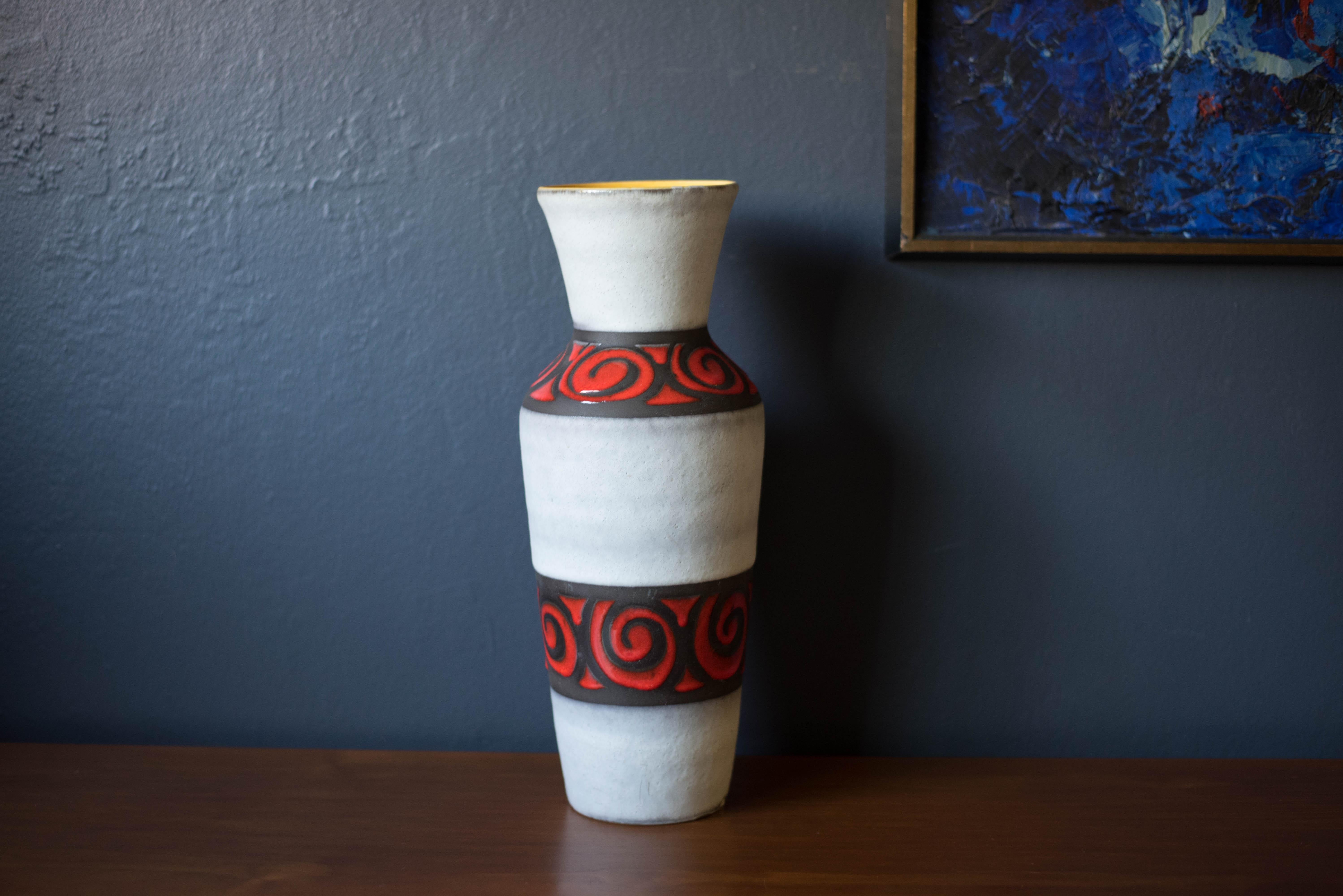 Large Vintage Ceramic German Pottery Vase by Bay Keramik at 1stDibs ...
