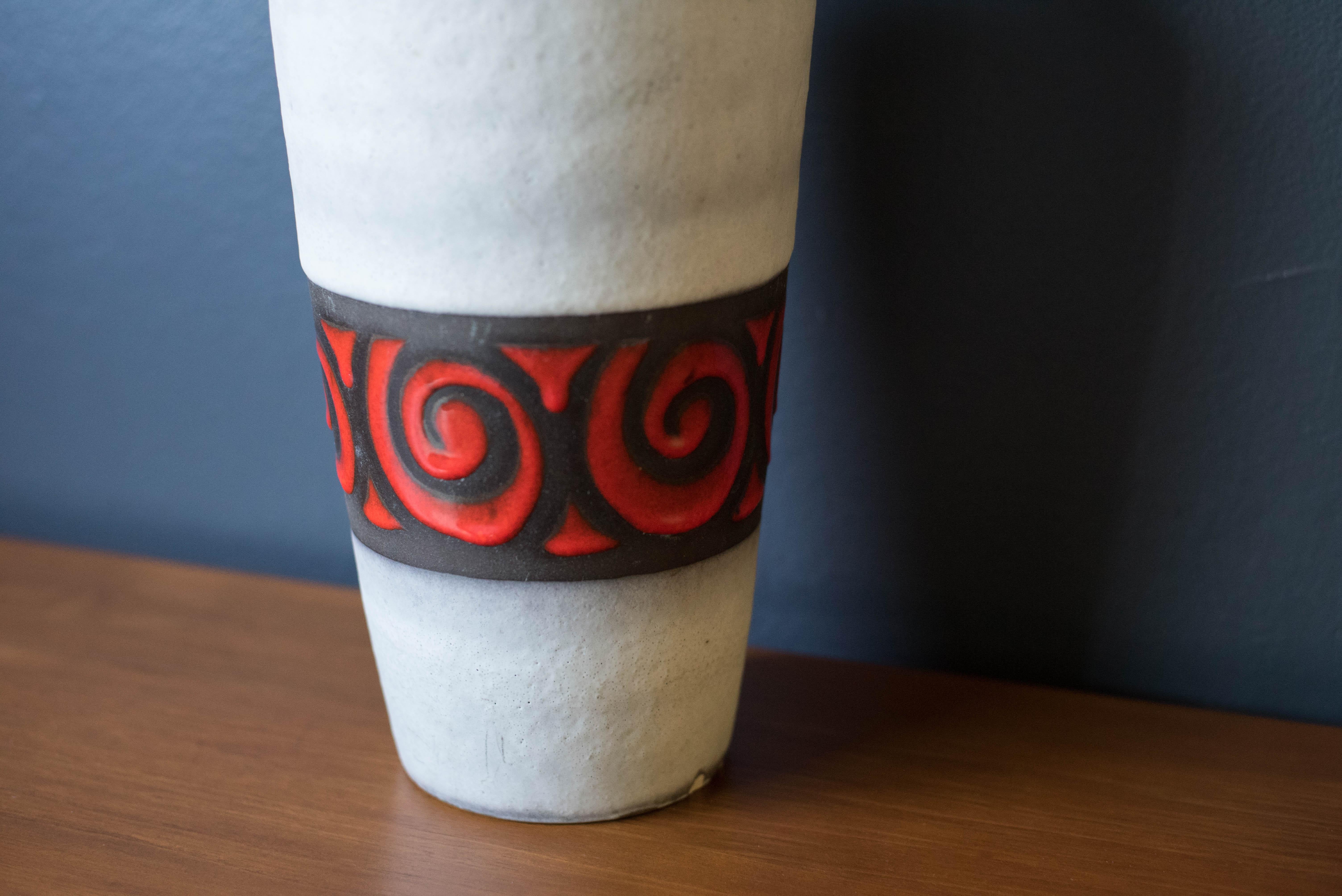 Large Vintage Ceramic German Pottery Vase by Bay Keramik at 1stDibs ...