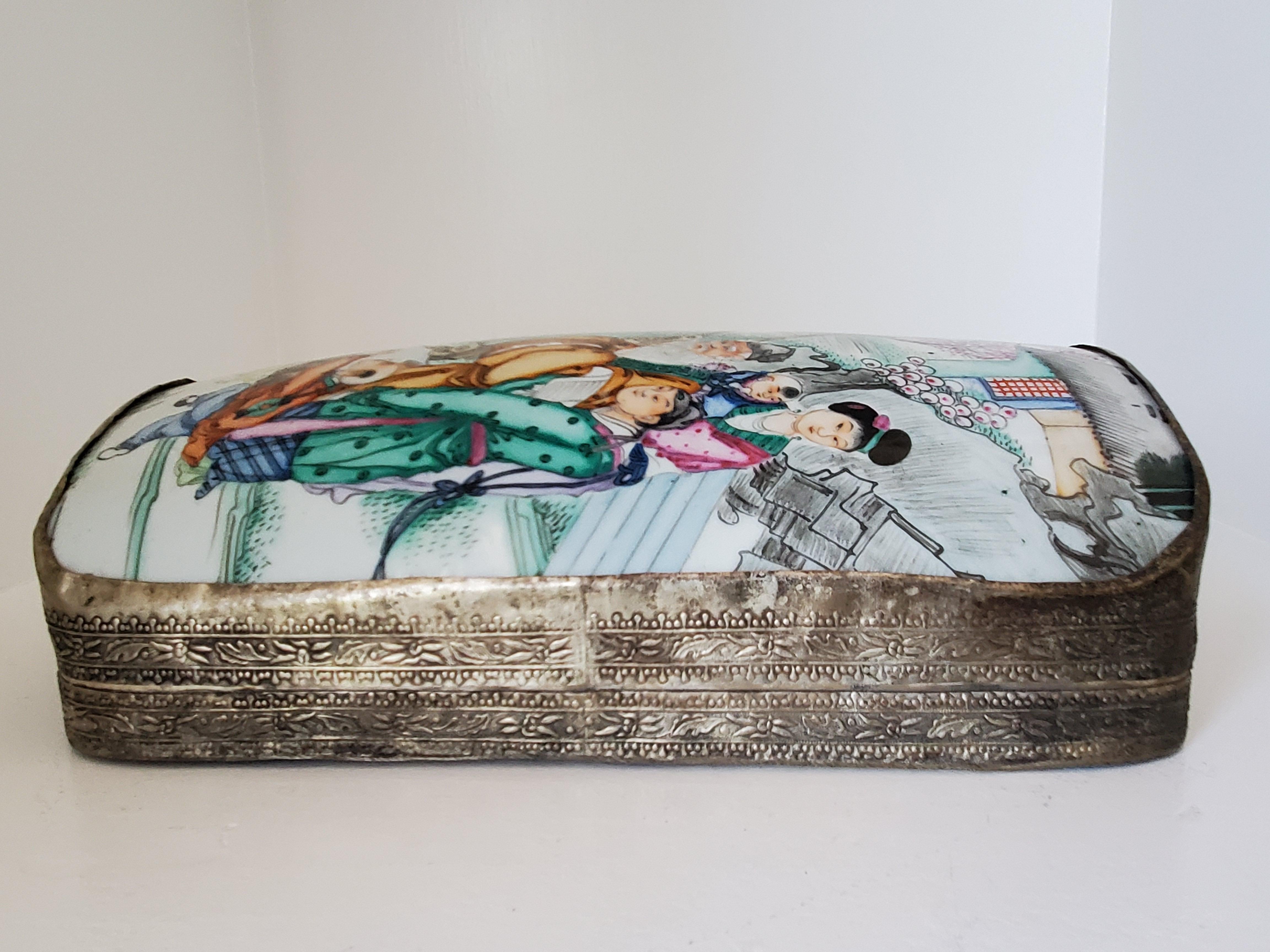 Antique Chinese Porcelain Vase Shard Box For Sale at 1stDibs