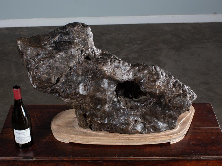 Large Vintage Chinese Lingbi Stone "Gongshi" Scholar's Rock, circa 1960 ...