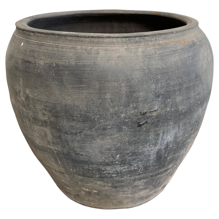 Large Vintage Clay Oil Pottery at 1stDibs