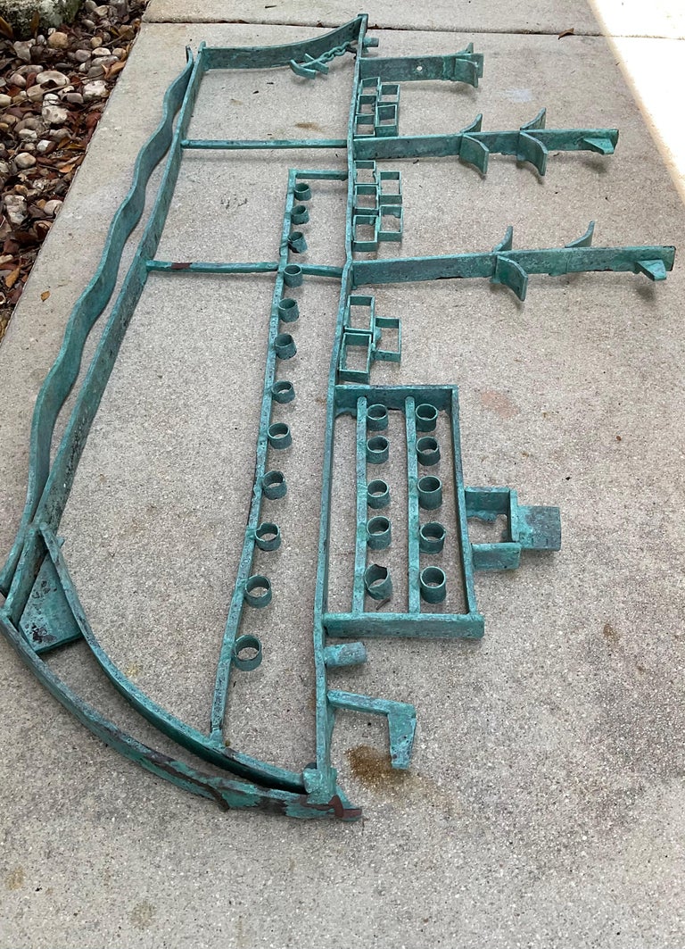 Large Vintage Copper Ship Architectural Wall Hanging Sculpture For Sale ...