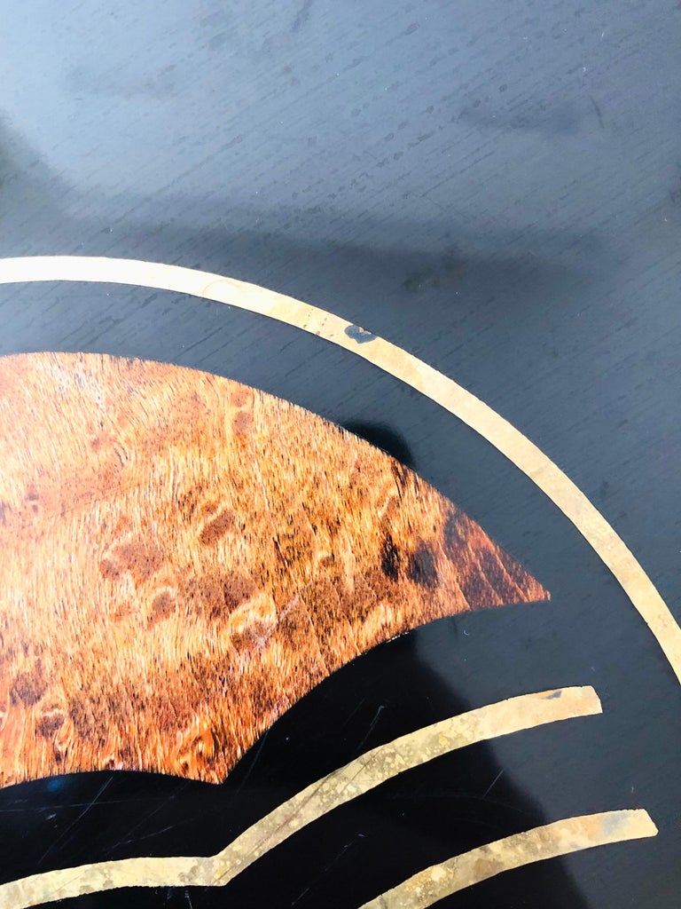 Large Vintage Couroc Waves Tray For Sale at 1stDibs