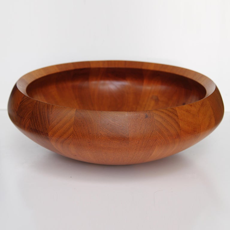 Large Vintage Danish Modern Teak Salad Bowl by Jens Quistgaard for ...