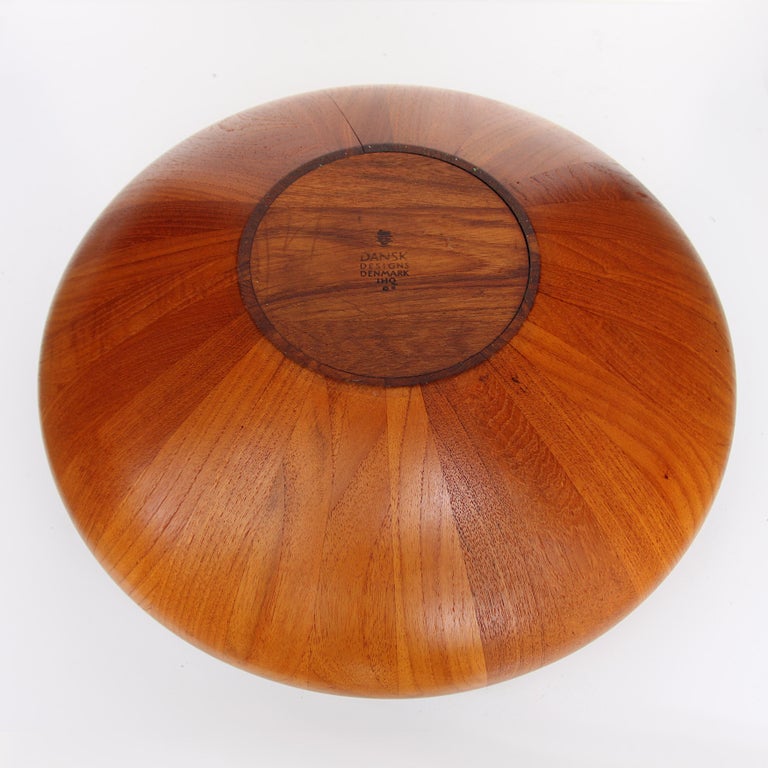 Large Vintage Danish Modern Teak Salad Bowl by Jens Quistgaard for ...