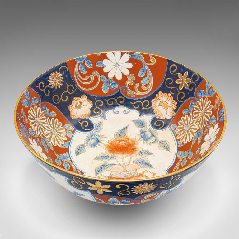 Large Vintage Decorative Bowl, Japanese, Ceramic, Serving Dish, Art ...
