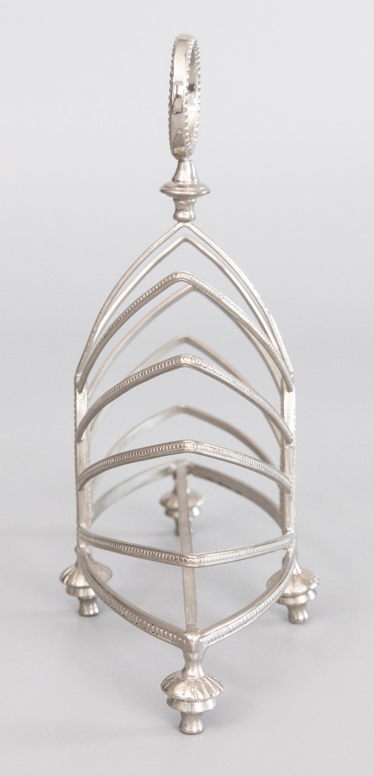 Large Vintage English Silver Plate Toast Rack Letter Holder at 1stDibs