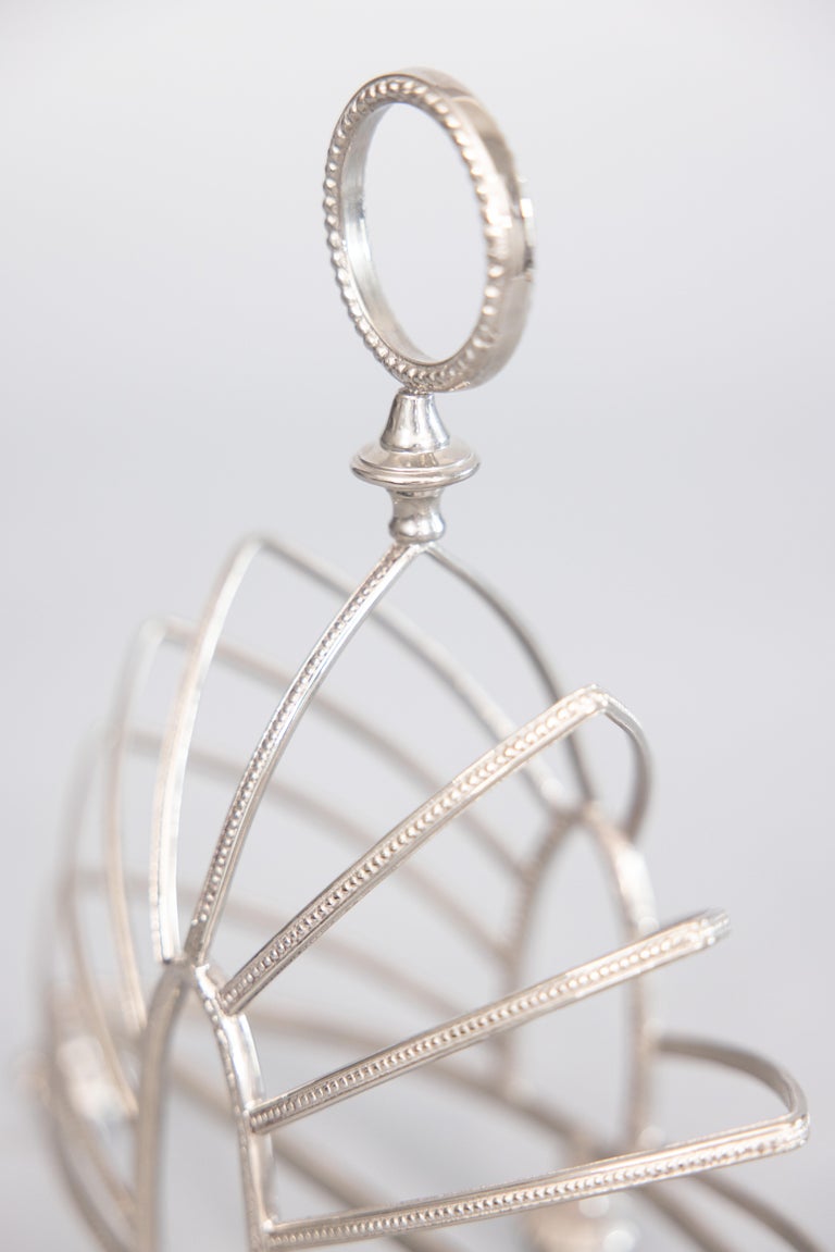 Large Vintage English Silver Plate Toast Rack Letter Holder at 1stDibs