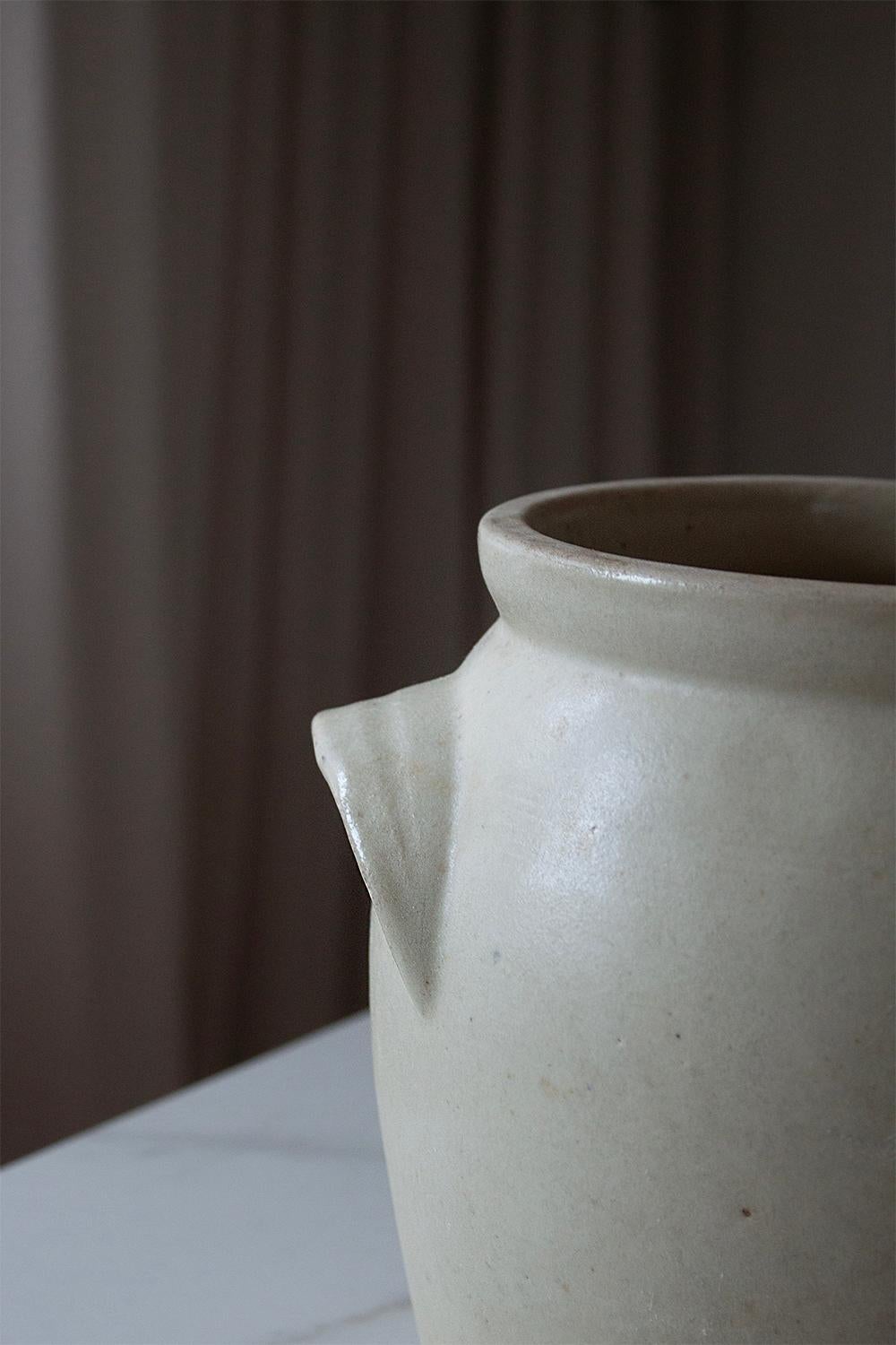 Large Vintage French Kitchen Confit Stoneware Crock, Ceramic Pot For ...