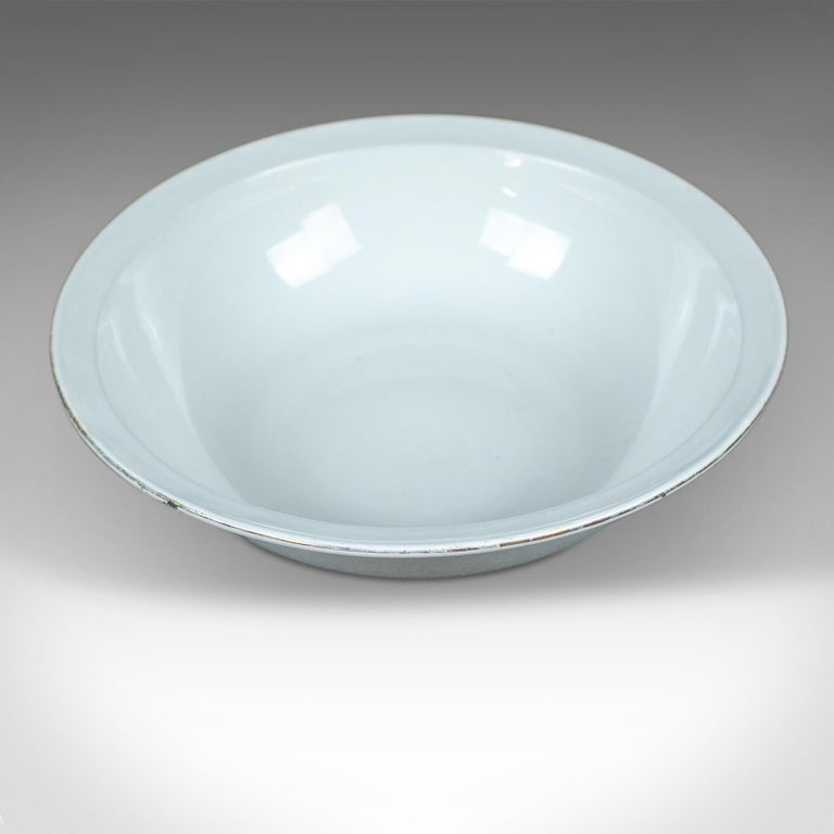 Large Vintage Fruit Bowl, Ceramic Basin, White, Decorative, Floral ...