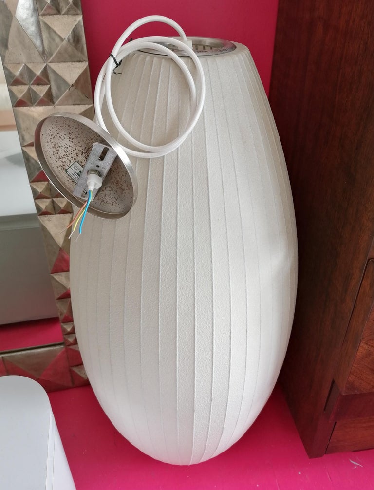 Large Vintage George Nelson Cigar Bubble Pendant Light Produced by ...