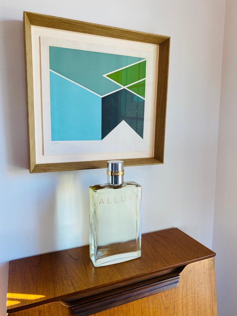 Large Vintage Glass Factice Allure by Chanel For Sale at 1stDibs