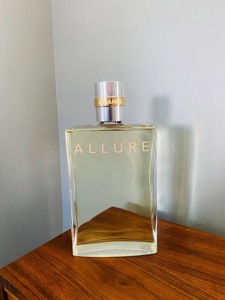 Large Vintage Glass Factice Allure by Chanel For Sale at 1stDibs