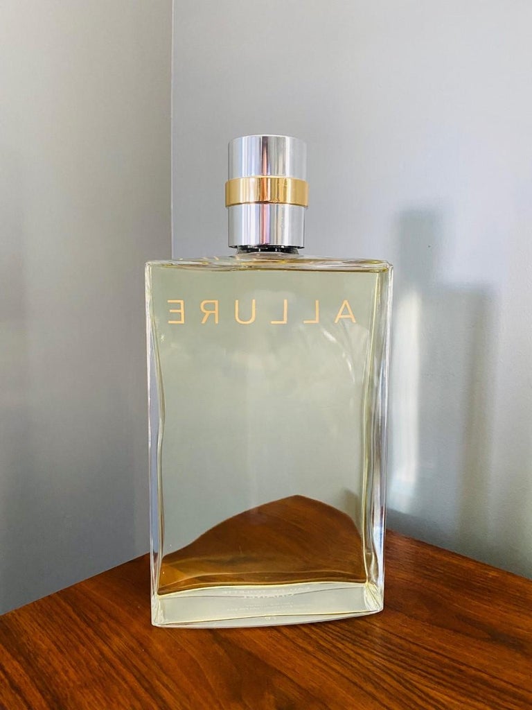 Large Vintage Glass Factice Allure by Chanel For Sale at 1stDibs
