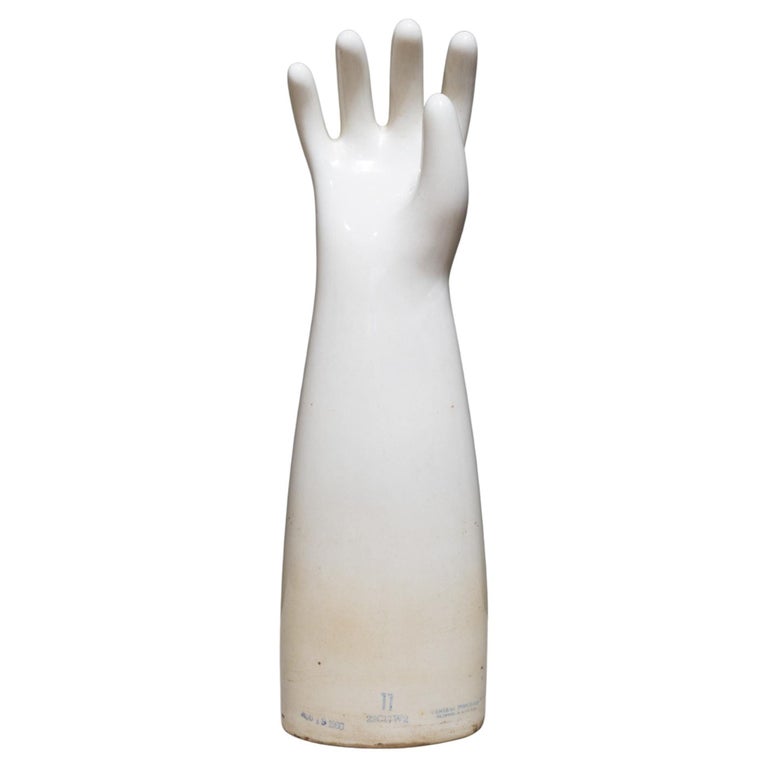 Large Vintage Glazed Porcelain Rubber Glove Molds C.1980 For Sale at ...