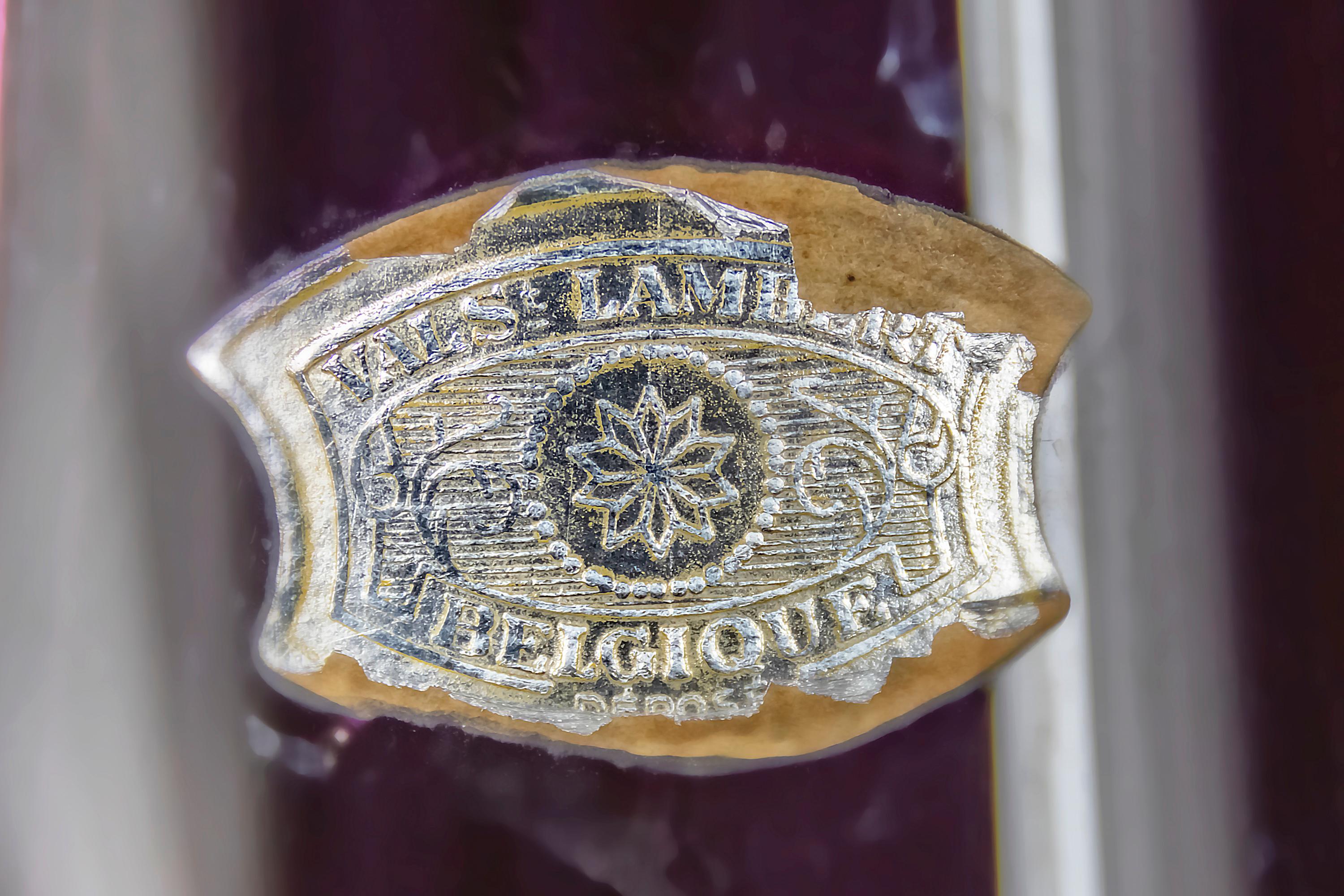 Large Vintage Handmade Val Saint Lambert Crystal Vase For Sale at 1stDibs