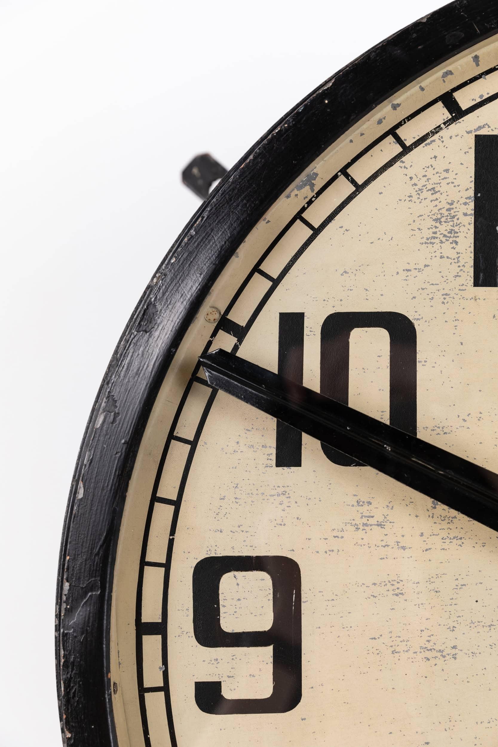 Large Vintage Industrial Art Deco Metal Smiths English Factory Wall ...