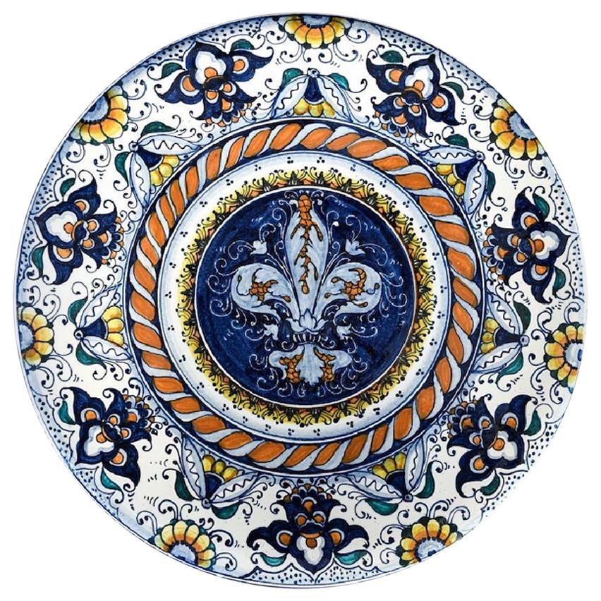 Large Vintage Italian Renaissance Style Charger For Sale at 1stDibs ...