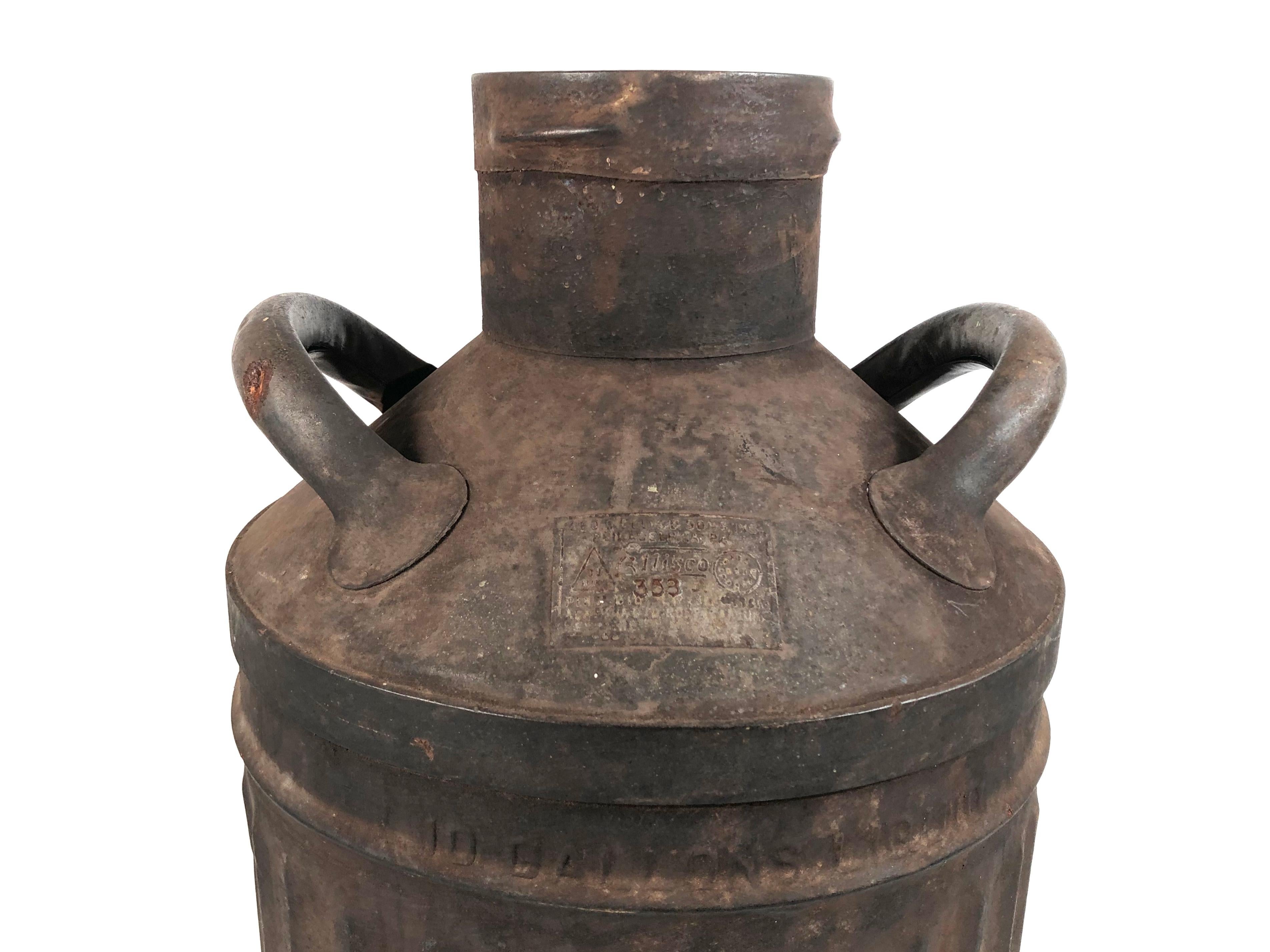 Large Vintage Jenney Oil 10 Gallon Can at 1stDibs | jenney oil company