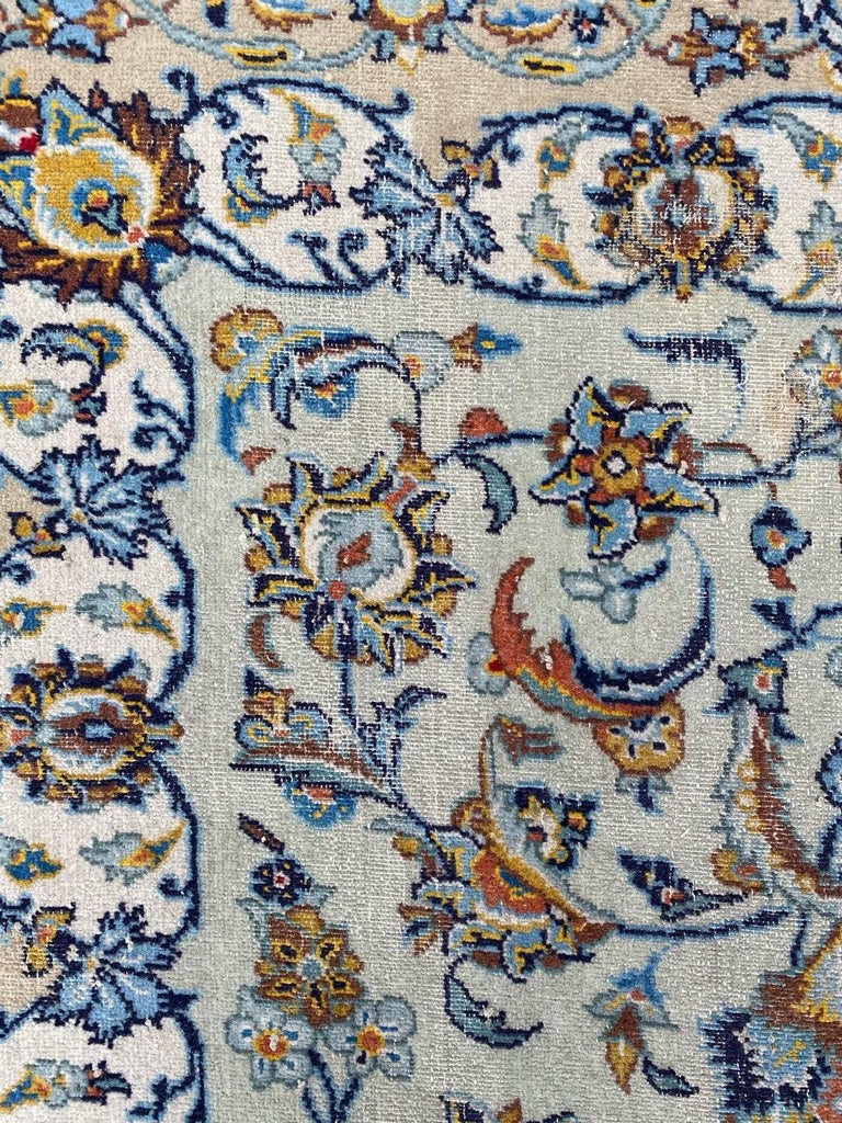 Large Vintage Kashan Rug For Sale at 1stDibs